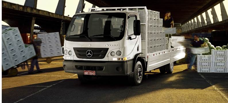 Caminhão Accelo 1016 da Mercedes-Benz ganha freio a tambor